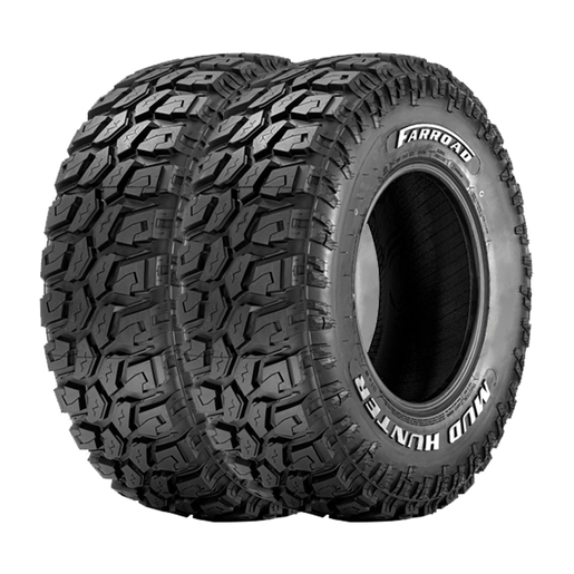 Jogo 2 Pneus Farroad Aro 17 Mud Hunter 285/70R17 121/118Q - Letra Branca